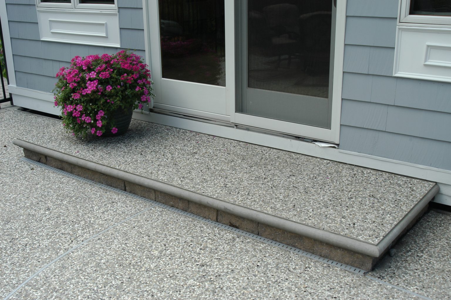 Poured Steps using concrete poured into forms