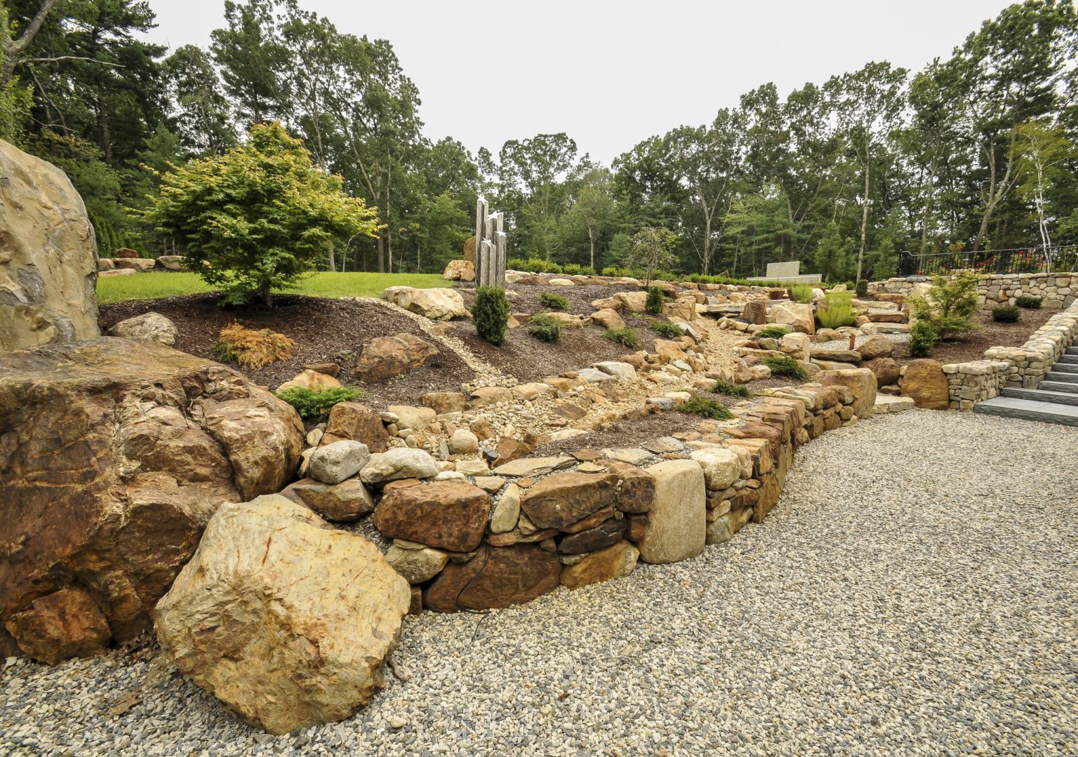 Rock Wall Gardens with Water Features for your Hardscape