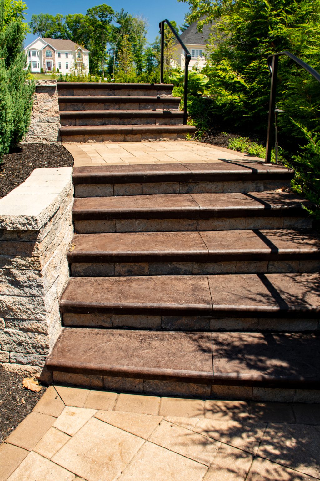 Poured Steps using concrete poured into forms